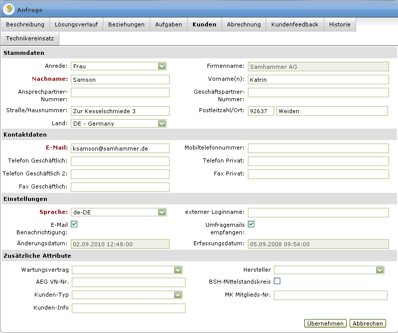 customer:start [Wiki 1stAnswer Help]